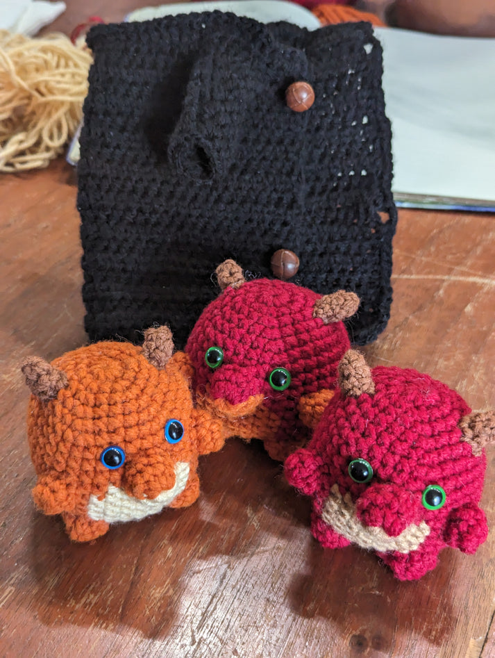 3 Kobolds in a Trenchcoat Crochet Pattern – Stonecobra Creations
